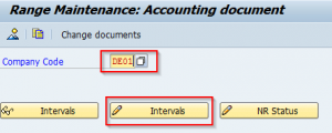 Define Document Number Ranges for Data Entry View | FBN1