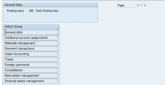 Define Posting Keys | OB41