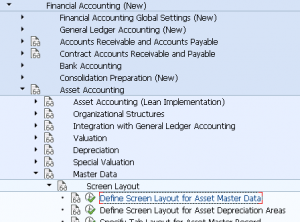 Define Screen Layout for Asset Master Data | S_ALR_87009044