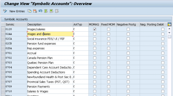 Define Symbolic Accounts