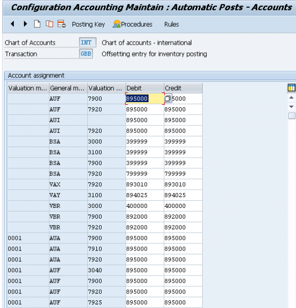 Configure Automatic Postings | OMWB
