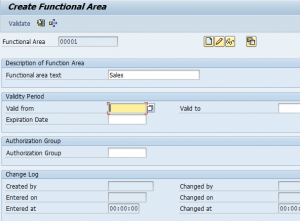 Define Functional Area | Transaction Code FM_FUNCTION