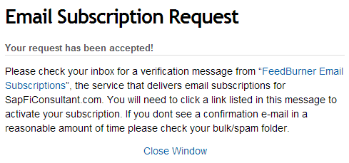How to Subscribe to Email Newsletter at SapFiConsultant.com